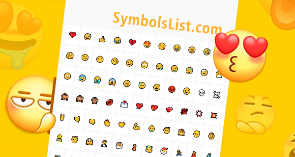 Unicode Emoji Symbols List Webnots